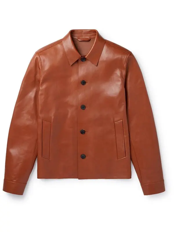 Mr P. Leather Blouson Jacket