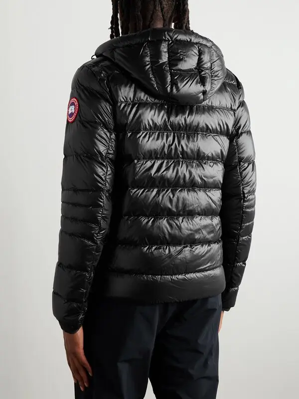 Canada Goose Crofton Slim-fit Recycled Nylon-ripstop Hooded Down Jacket - Black