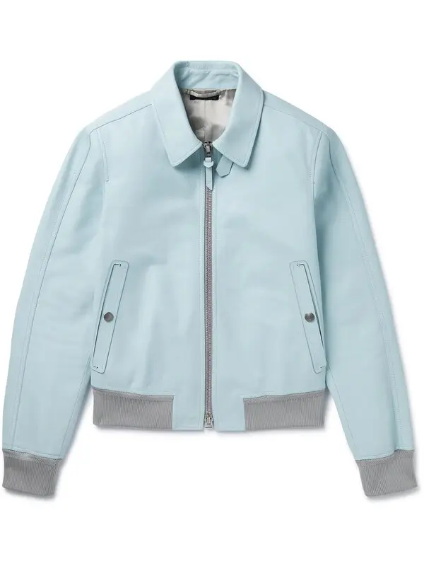 TOM FORD Slim-fit Leather Blouson Jacket