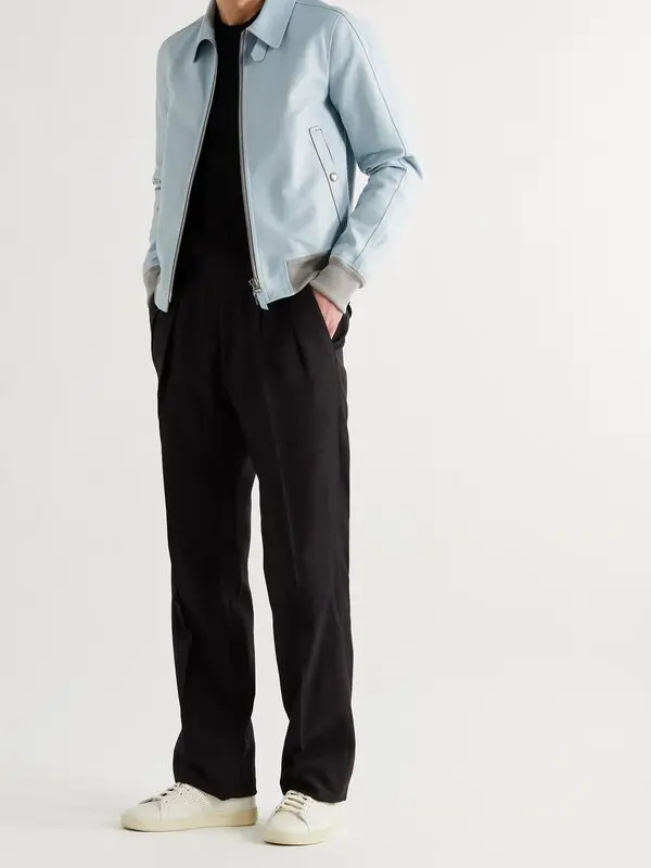 TOM FORD Slim-fit Leather Blouson Jacket