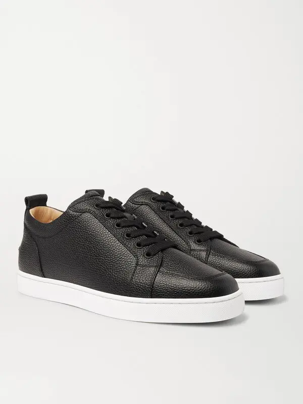 CHRISTIAN LOUBOUTIN Rantulow Full-grain Leather Sneakers - Black