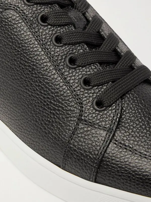 CHRISTIAN LOUBOUTIN Rantulow Full-grain Leather Sneakers - Black