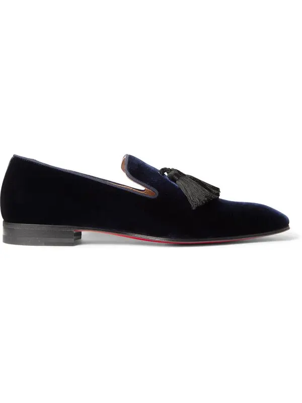 Christian Louboutin Officialito Velvet Tasselled Loafers  display picture 1