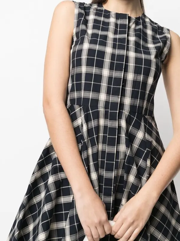 Woolrich Check Flared Midi Dress