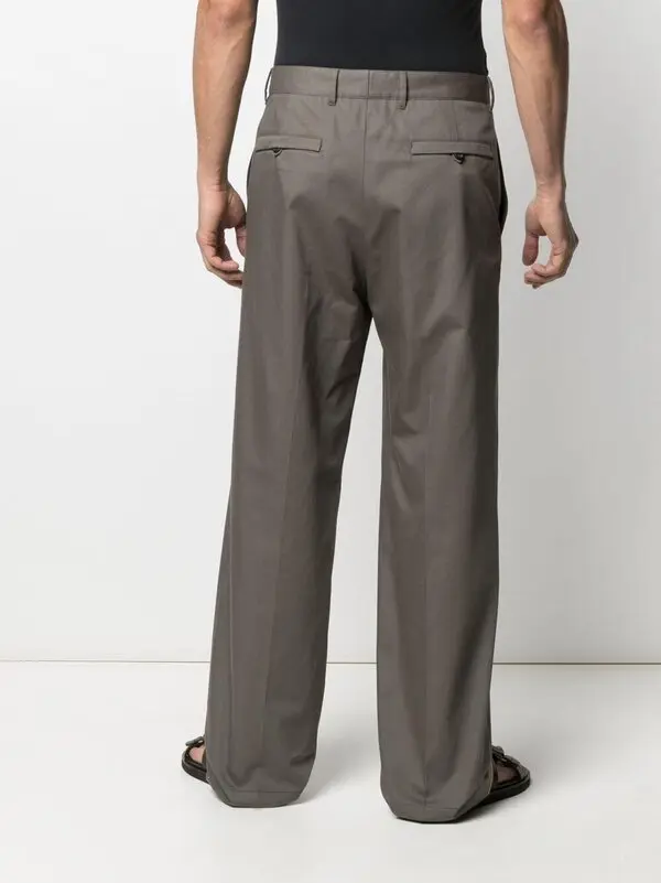 FERRAGAMO Straight-leg Tailored Trousers - Brown