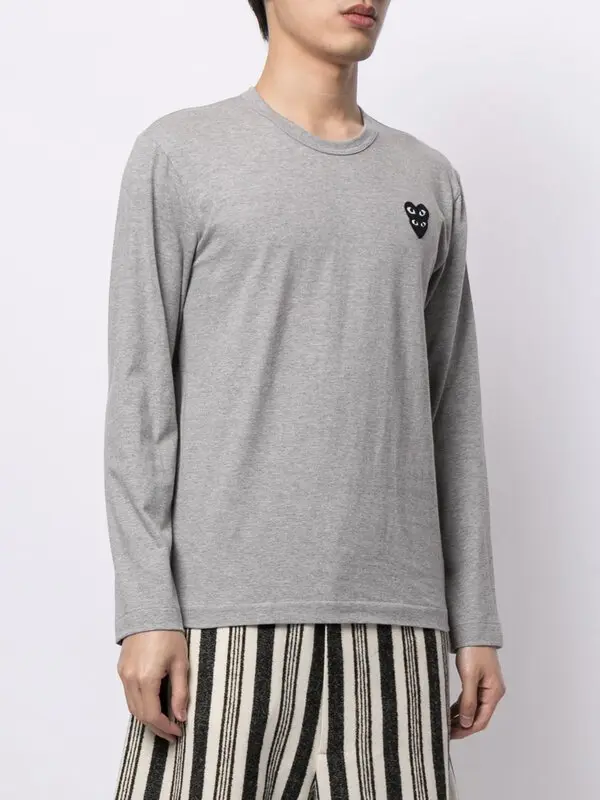 Play Comme Des Garcon Chest Logo-patch Jumper