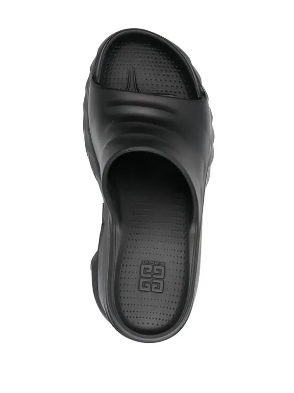 Givenchy Marshmallow 115mm Wedge Sandals - Black