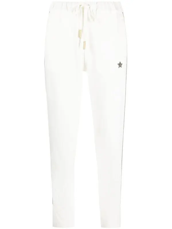 Lorena Antoniazzi Star-patch Track Pants - White