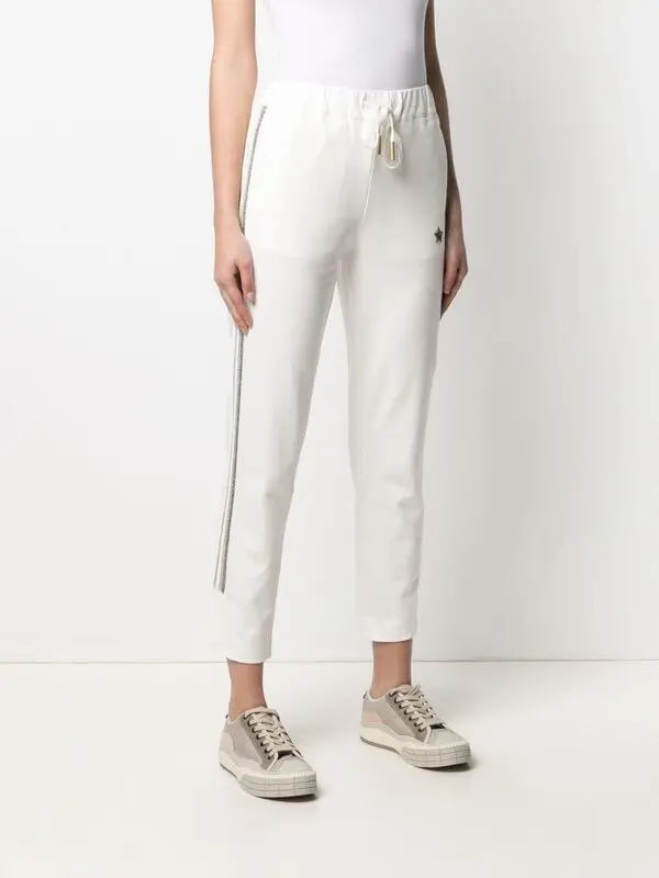 Lorena Antoniazzi Star-patch Track Pants - White