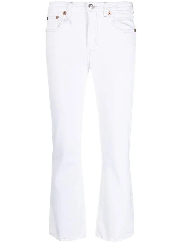 R13 Flared Cropped Jeans