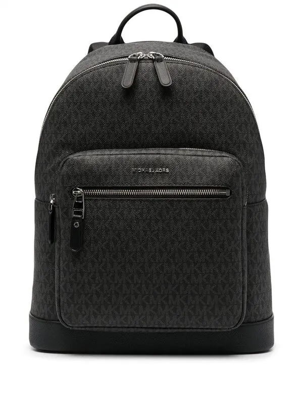Michael Kors Hudson Monogram Backpack - Black