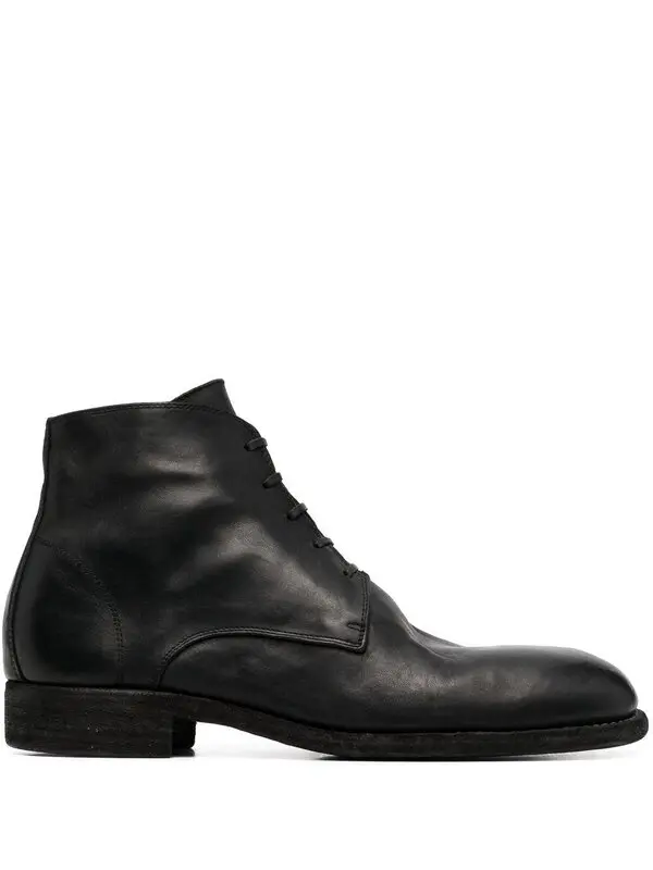 Guidi Lace-up Ankle Boots - Black