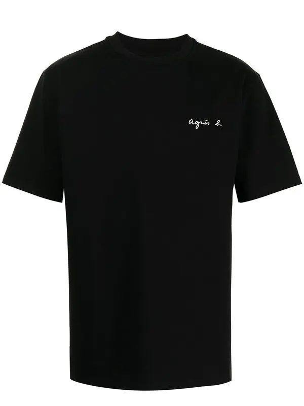 AGNÈS B. Logo-embroidered Cotton T-shirt