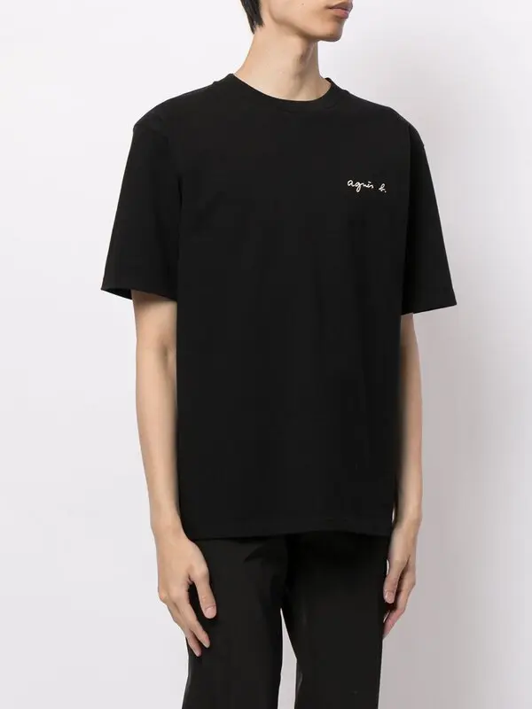AGNÈS B. Logo-embroidered Cotton T-shirt