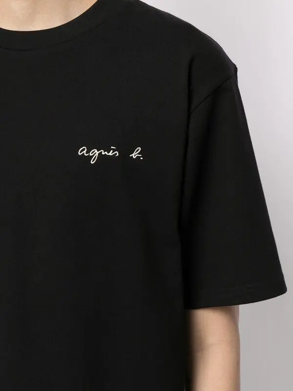 AGNÈS B. Logo-embroidered Cotton T-shirt