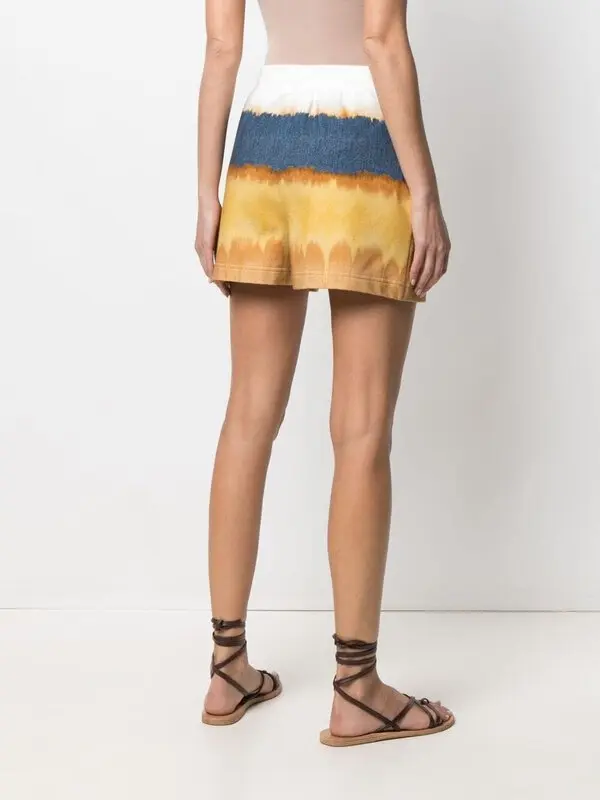 Alberta Ferretti Tie-dye Track Shorts - Blue