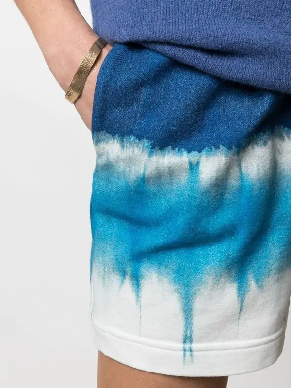 Alberta Ferretti Tie-dye Track Shorts - Blue