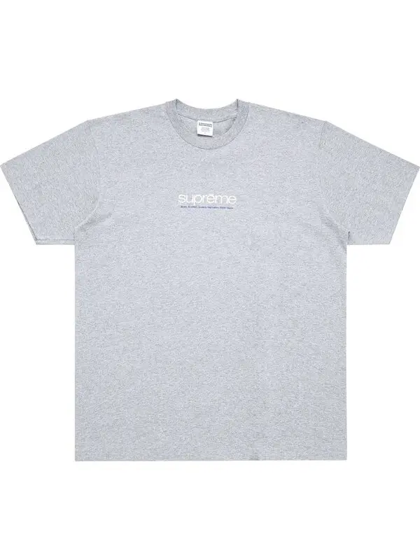Supreme Five Boroughs Crew Neck T-shirt - Grey