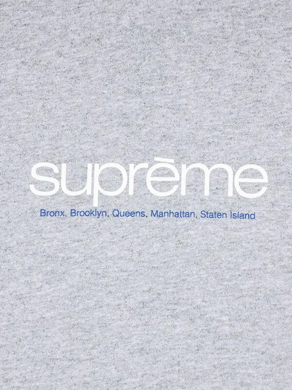 Supreme Five Boroughs Crew Neck T-shirt - Grey