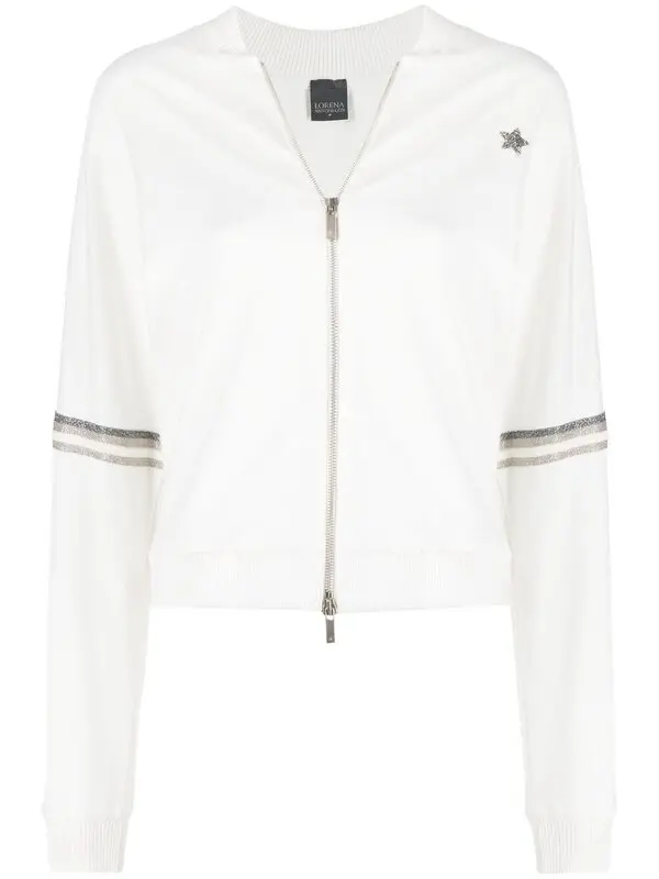 Lorena Antoniazzi Side-stripe Zip-up Track Jacket