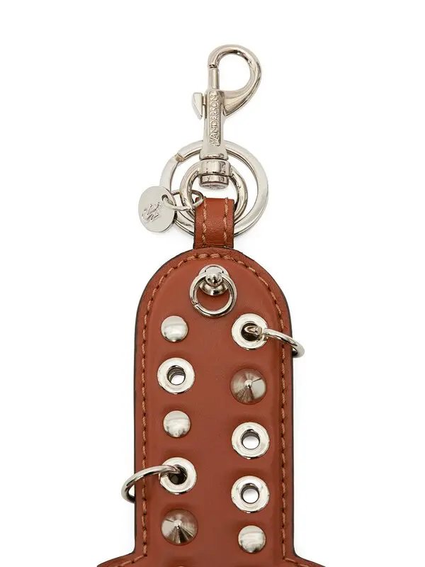 Jw Anderson Penis Eyelet-Embellished Keyring - Brown | Editorialist