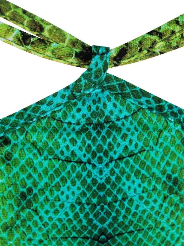 NOIRE SWIMWEAR Snake-print Isla Bikini