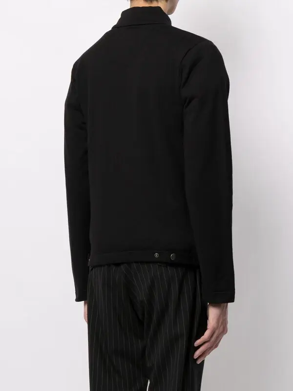 AGNES B. Nacre Snap-button Cotton Cardigan