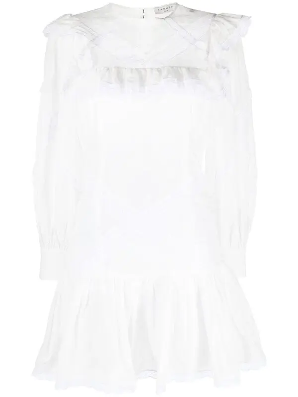 Sandro Belem Ruffled Dress