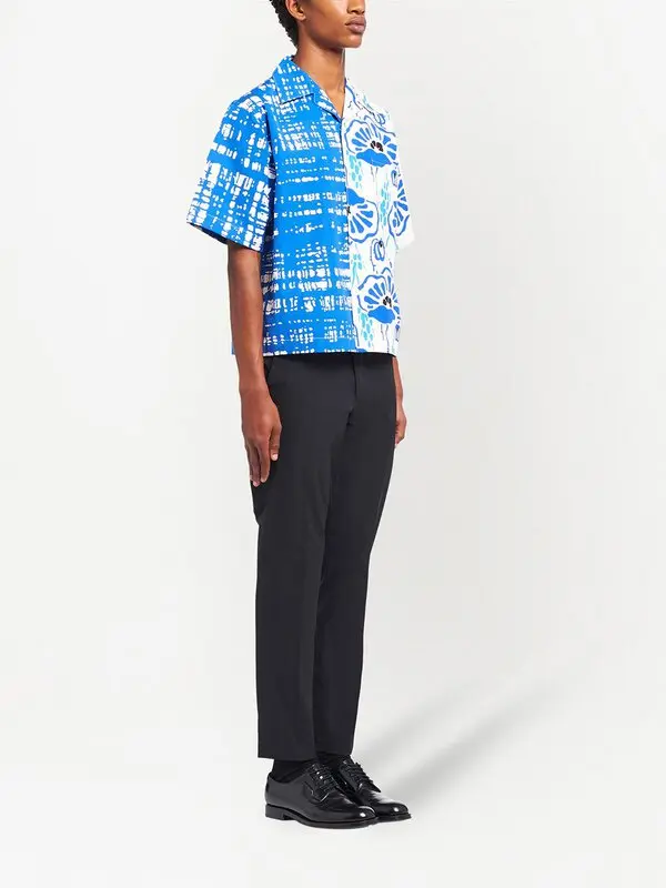 Prada Floral-print Shirt - Blue
