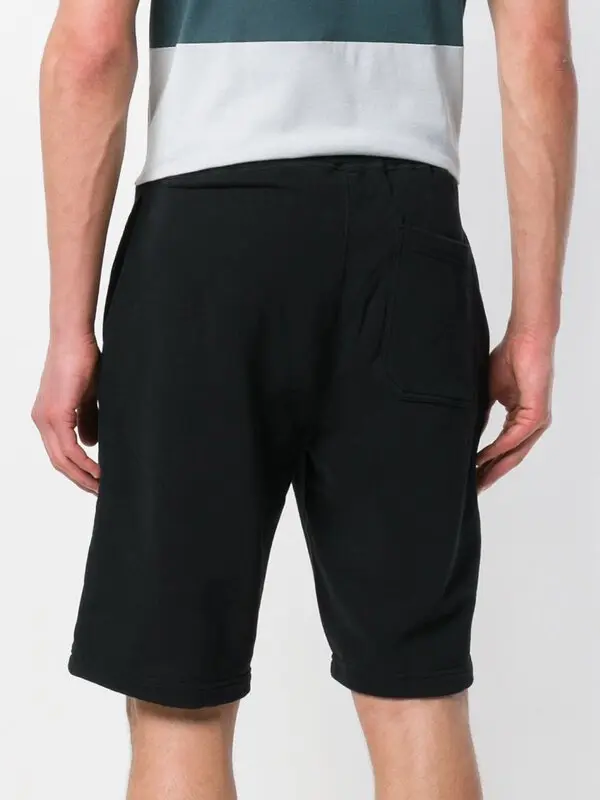 Sunspel Straight Leg Track Shorts - Black
