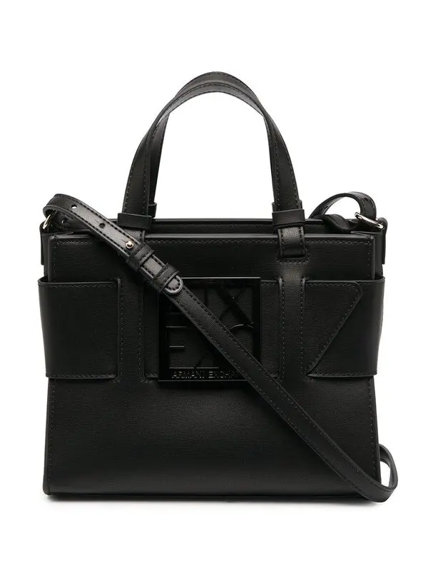 Armani Exchange Logo Plaque Tote Bag