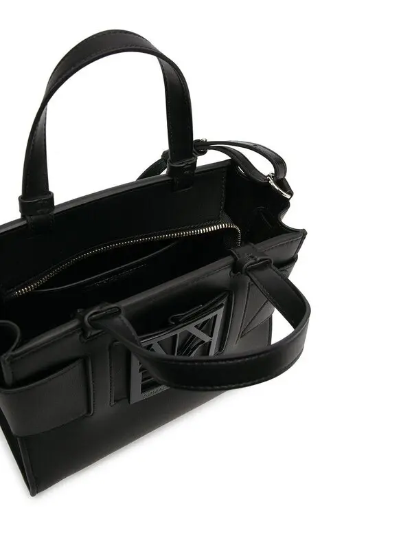 Armani Exchange Logo Plaque Tote Bag