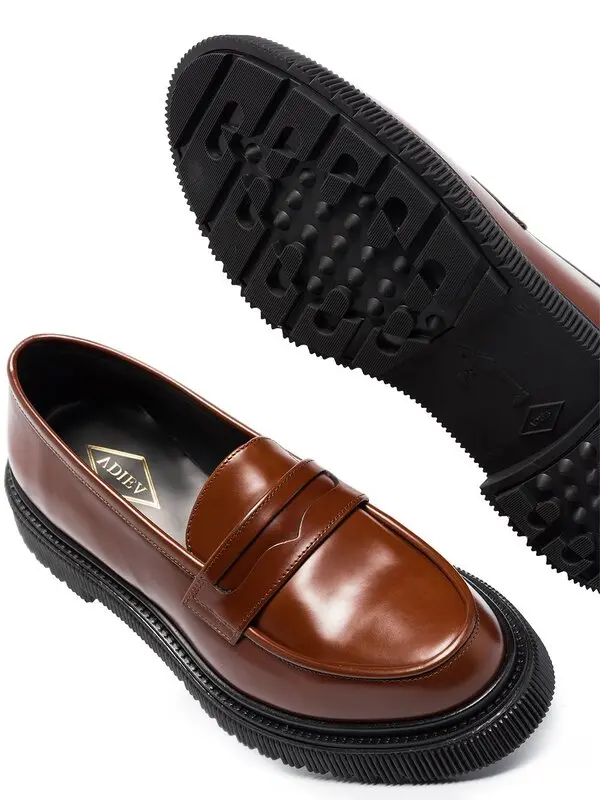 Adieu Paris Type 159 Loafers In Brown - 50% Off | Editorialist