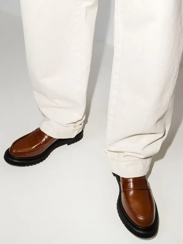 Adieu Paris Type 159 Loafers In Brown - 50% Off | Editorialist