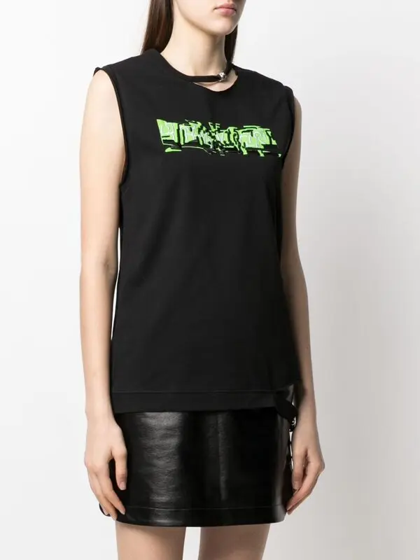DIESEL® Embroidered Sleeveless T-shirt