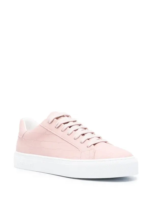 HIDE&JACK Essence Tuscany Crocodile-effect Sneakers - Pink