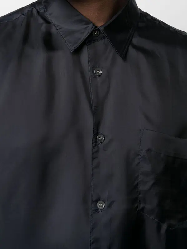 Comme Des Garçons Pointed Collar Long-sleeved Shirt