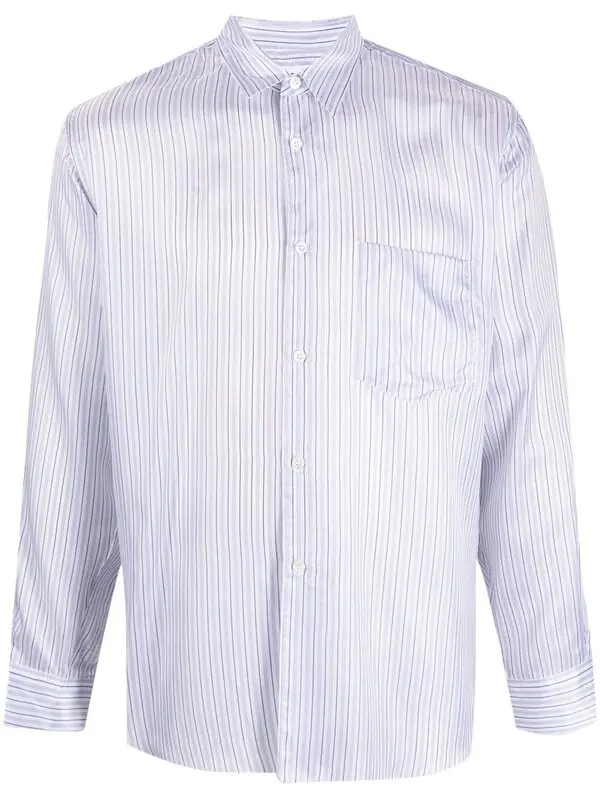 Comme Des Garçons Vertical Stripe-print Shirt