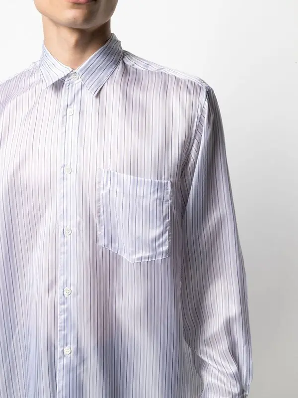 Comme Des Garçons Vertical Stripe-print Shirt