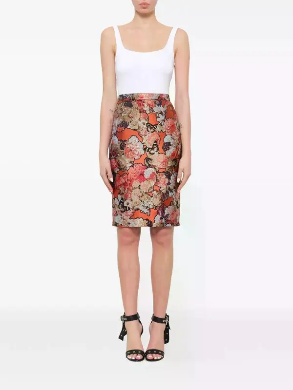 Givenchy Floral Jacquard Short Skirt