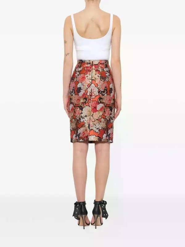 Givenchy Floral Jacquard Short Skirt