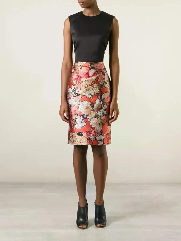 Givenchy Floral Jacquard Skirt