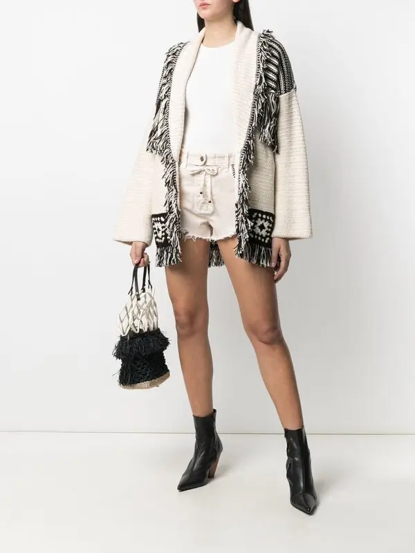 Alanui Fringed Denim Shorts
