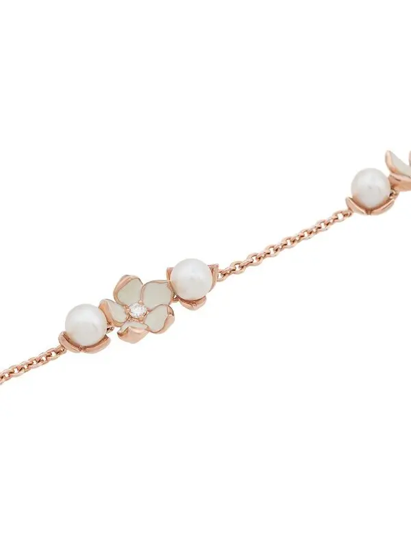 SHAUN LEANE Cherry Blossom Pearl & Diamond Bracelet - Gold