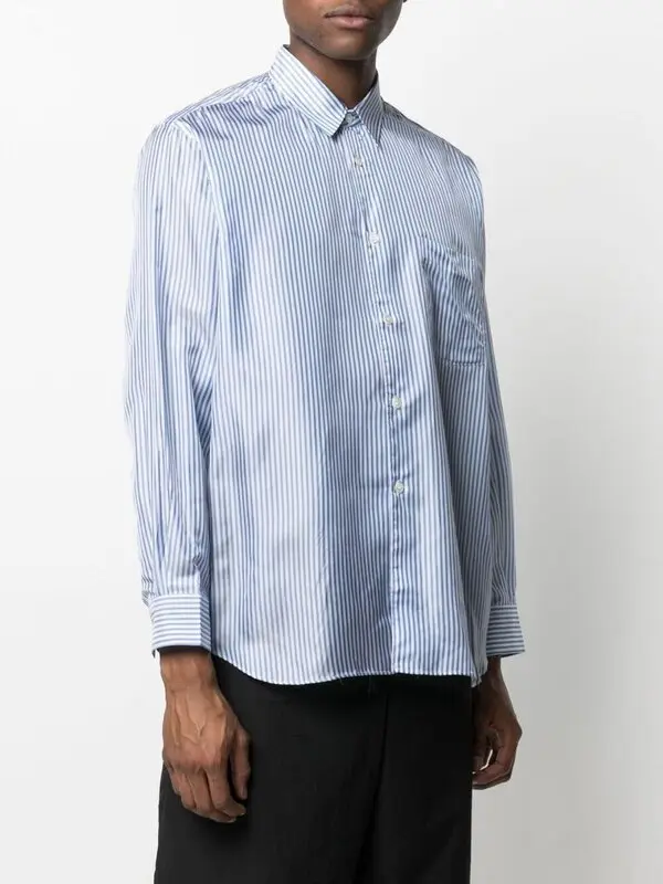 Comme Des Garçons Vertical Stripe-print Shirt