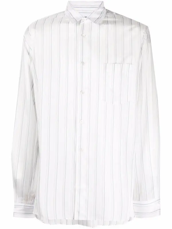 Comme Des Garçons Vertical Stripe-print Shirt