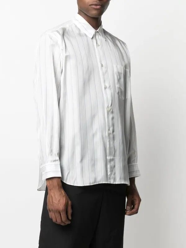 Comme Des Garçons Vertical Stripe-print Shirt