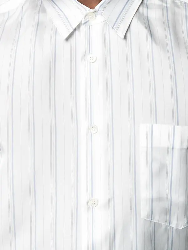 Comme Des Garçons Vertical Stripe-print Shirt