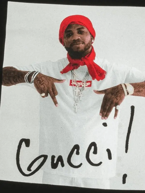 Supreme Gucci Mane Graphic-print T-shirt - Black