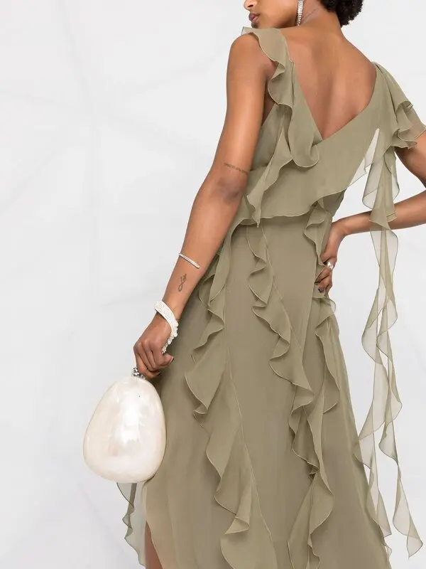 blumarine silk organza dress with/ruffles BLUMARINE Silk Organza Dress with ruffles Blumarine